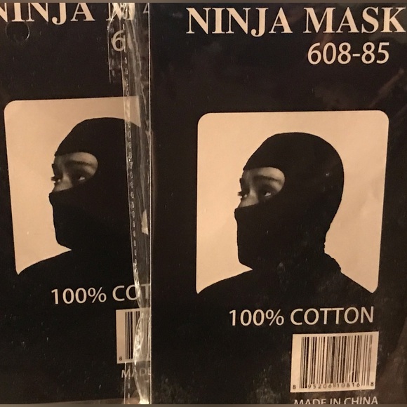 Source Unknown | Accessories | Lot Of 2 Ninja Masks Black New | Poshmark
